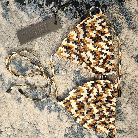 triangl swimwear | Swim | Brown Confetti Bathing Suit String Top Only ...